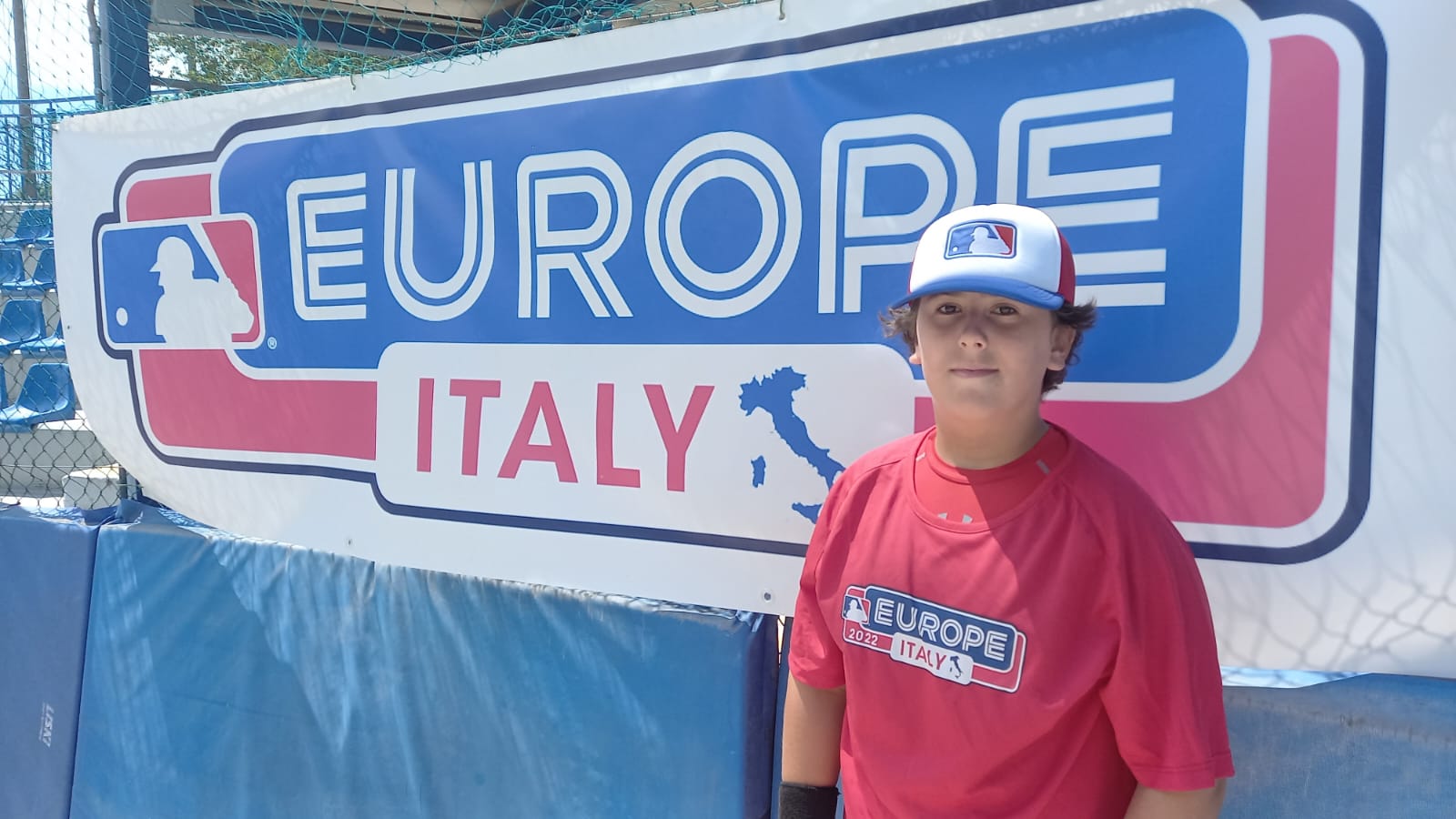 Baseball - Joshua D'Auria al Major League Camp U15 a Ronchi