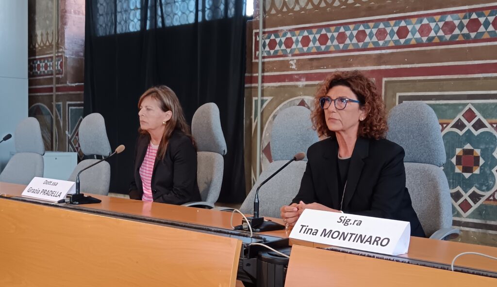 Tina Montinaro, moglie del capo scorta di Falcone, a Piacenza