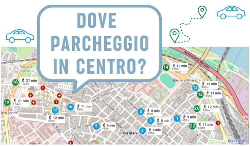 Nasce la mappa per orientarsi tra i parcheggi del centro storico