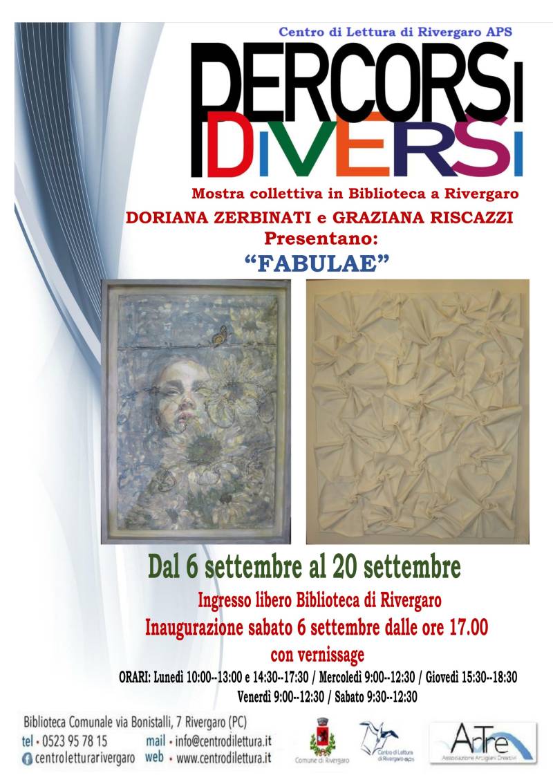 A Rivergaro ripartono le mostre del ciclo Percorsi Diversi